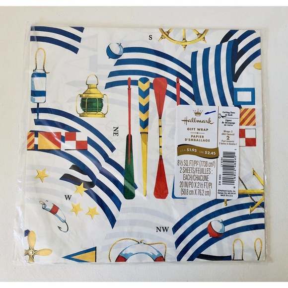 Hallmark | Party Supplies | Vintage Hallmark Nautical Boat Gift ...